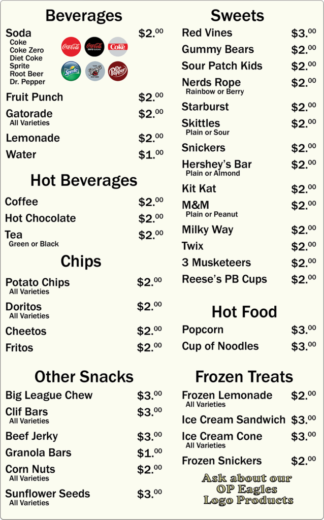 Eagle’s Nest Snack Shack - Eagles Baseball - Oak Park High School